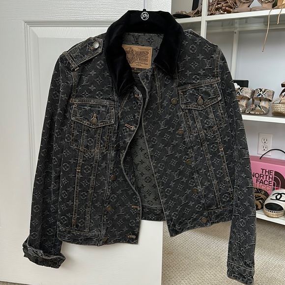 Louis Vuitton | Jackets & Coats | Authentic Louis Vuitton Denim Jacket ...
